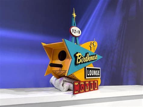 Atomic Fly In Birdhouse Lounge Motel Etsy