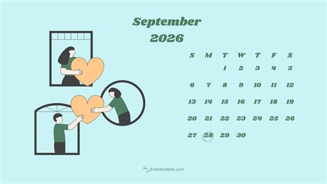 September 2026 Desktop Wallpaper Calendar Entheosweb