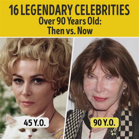 16 Legendary Celebrities Over 90 Years Old Then Vs Now Celebrity