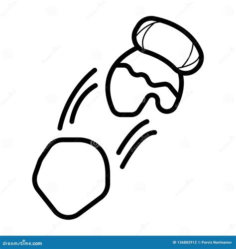 Jugar El Icono De Las Bolas De Nieve Stock de ilustración Ilustración