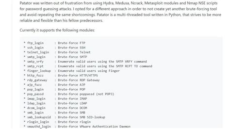 Patator Cyber Security Tool Iemlabs Blog Knowledge Base