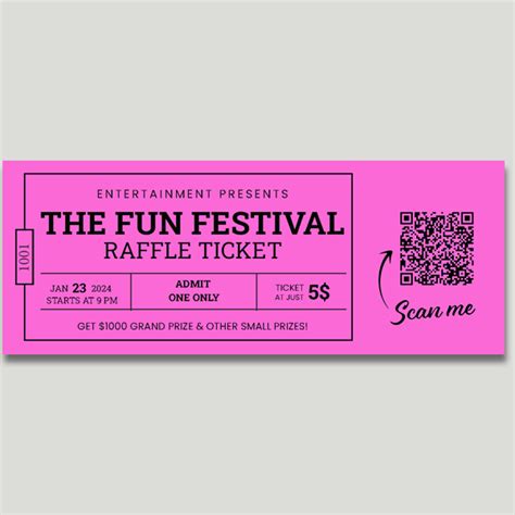 Custom Printed Raffle Tickets