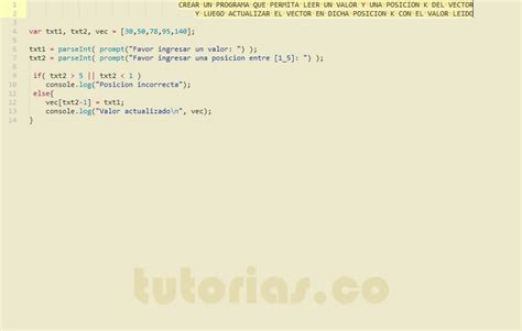 Arrays Javascript Actualizar Valor En Vector