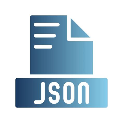 Json Documento Archivo Texto Iconos Con Color Degradado Efectos Para