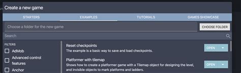 Default Folder When Opening An Example · Issue 3089 · 4iangdevelop