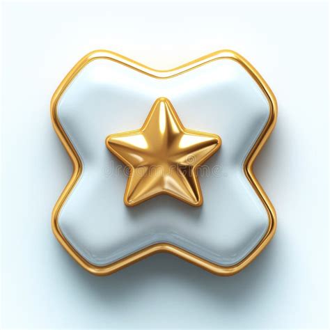 Modern Minimalist Icon Representing Five Star Rating System Designed