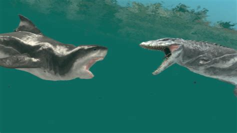 Megalodon Vs Mosasaurus By Richardtheallosauru On Deviantart