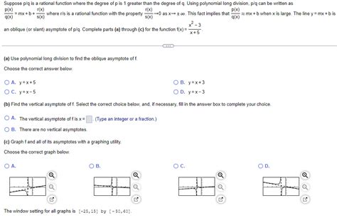 Solved Suppose P Q Is A Rational Function Where The Degree Chegg