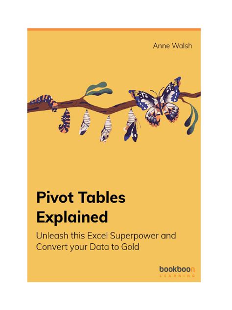 Pivot Tables Explained Unleash This Excel Superpower And Anne Walsh 2021 Bookboon Com