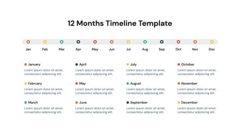 Month Timeline Template For PowerPoint Google Slides FREE