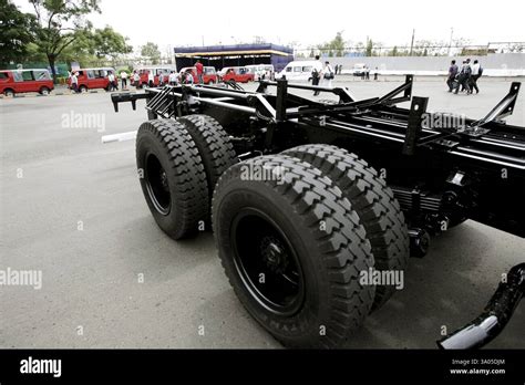 Newly Developed Chassis Of Truck Parked At Tata Motors Plant Pimpri