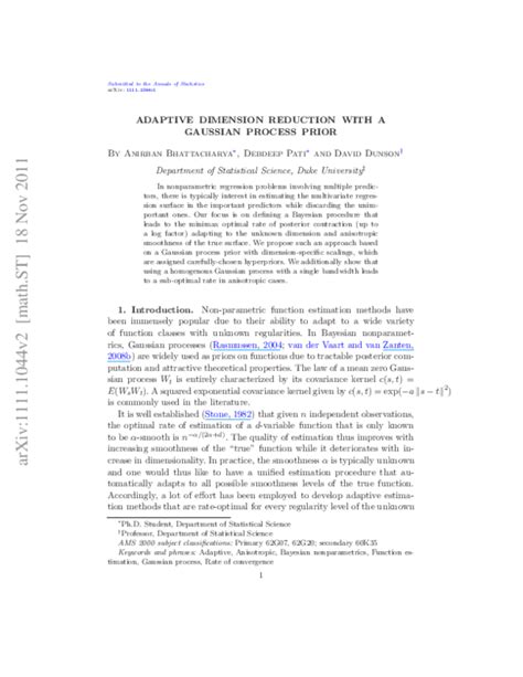 Pdf Anisotropic Function Estimation Using Multi Bandwidth Gaussian