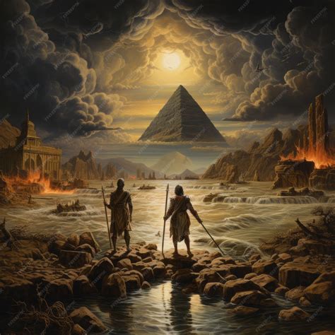 Premium Ai Image Defying Moses Unyielding Jannis And Jambres Against