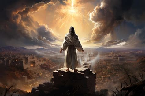 Premium AI Image Revelation Of Jesus Christ Biblical Jerusalem