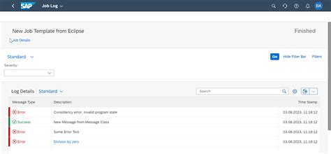Create Application Logs And Attach It To Application Job In ABAP Cloud