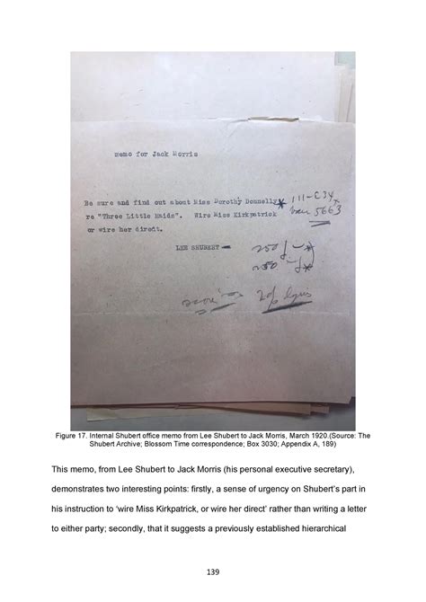 This Memo From Lee Shubert To Jack Figure 17 Internal Shubert Office Memo From Lee Shubert