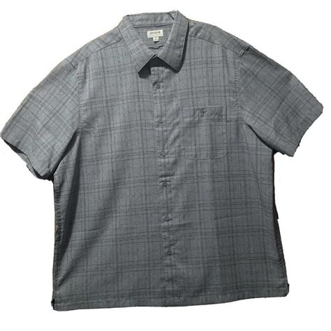Mens Haggar 18 Tec Short Sleeve Button Down Size Depop