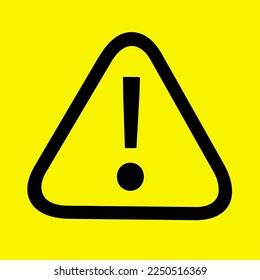Exclamation Mark Symbol Vector Inside Triangle Stock Vector Royalty