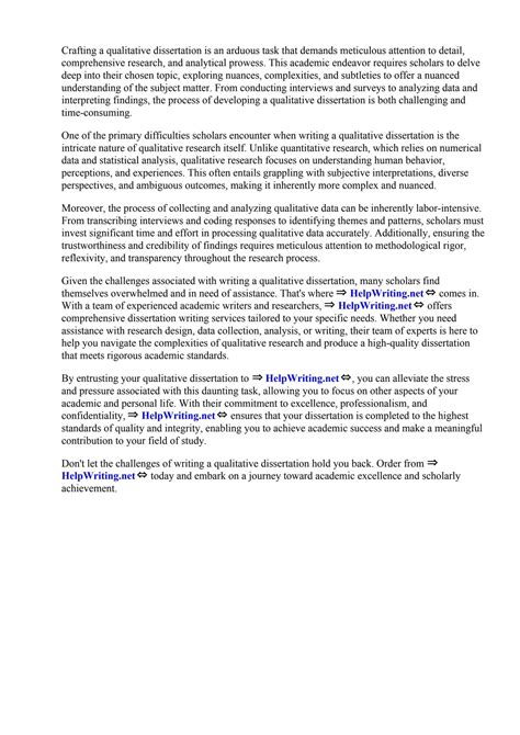 Sample Of A Qualitative Dissertation By Bridget Washington Issuu