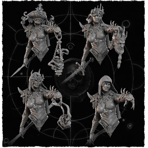 3d Printable Stygian Realms Seraphine The Wraiths Queen Bust By