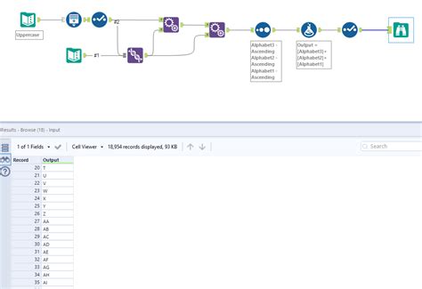 solved generate rows for alphabet increment stops at z n alteryx