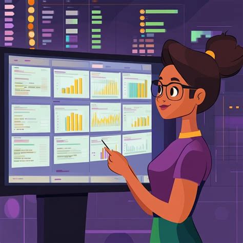 Premium Photo Businesswoman Analyzing Financial Data On Computer
