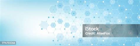 건강 관리 및 의료 패턴 혁신 개념 배경 디자인 추상적 인 기하학적 육각형은 의학과 과학 배경을 형성합니다 벡터 일러스트 레이 션 연결에 대한 스톡 벡터 아트 및 기타