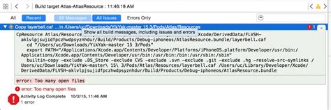 Too Many Open Files Error Xcode Stack Overflow