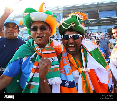 India Fans During The Vitality It20 Series Match At The Sse Swalec
