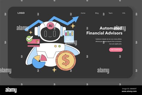 automated financial advisors concept depicts ai driven advice for investments and finance
