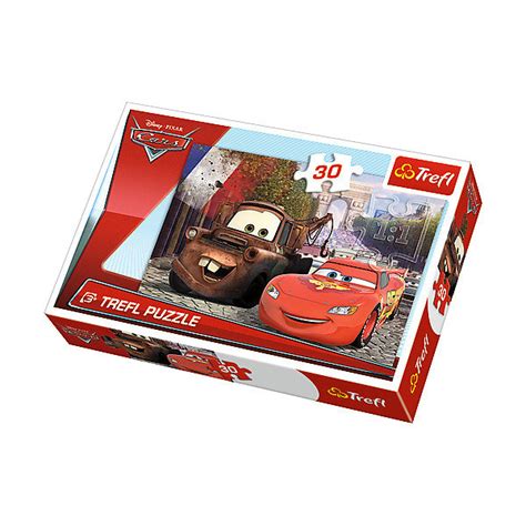 Trefl puzzle Disney Auta 2 Zygzak McQuinn i Złomek w Europie 30 el Trefl Sklep EMPIK