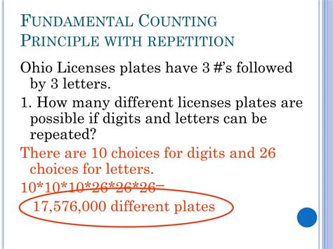 ppt the fundamental counting principle and permutations powerpoint
