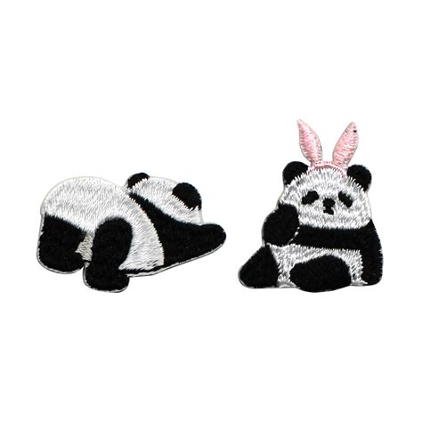 Custom Cute Chinese Giant Panda Hole Patch Decoration Self Adhesive