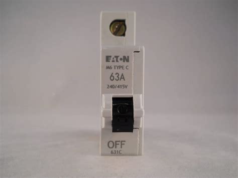 Mem Eaton Type C Mcb 63 Amp M6 Single Pole 63a Memshield T631c 631c