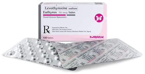 Euthyrox Levothyroxine Sodium 50mcg 1 Tablet [prescription Required] Watsons Philippines