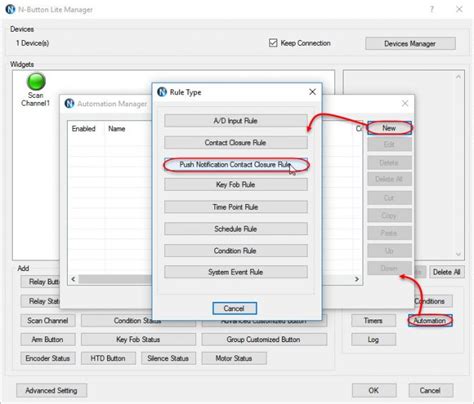 Send Emailtext Message With Push Notification Board And N Button