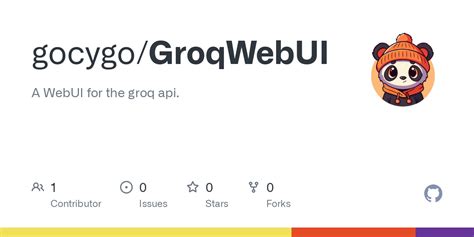 Github Gocygogroqwebui A Webui For The Groq Api