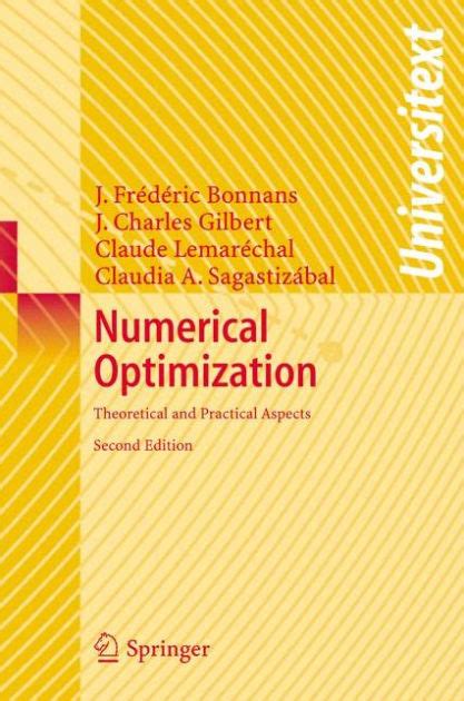 Numerical Optimization Theoretical And Practical Aspects By Joseph