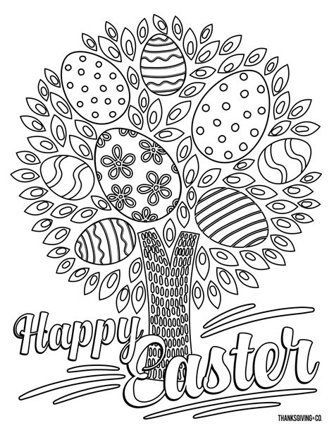 5 Free Printable Easter Coloring Pages For Adults That Will Relieve Holiday Stress