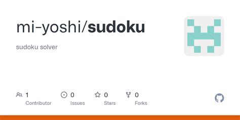 GitHub Mi Yoshi Sudoku Sudoku Solver