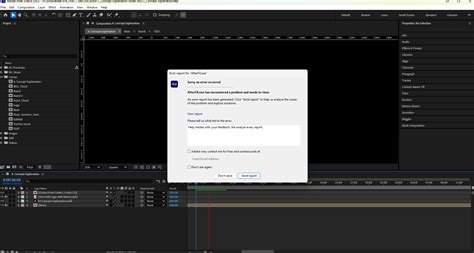 When I Open After Effect After Some Time After Sho Adobe Community