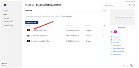 How To Use Dropbox App OptiSigns