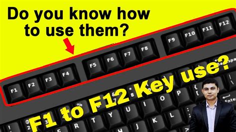 What Are The Use Of Function Keys F1 To F12 On The Keyboard