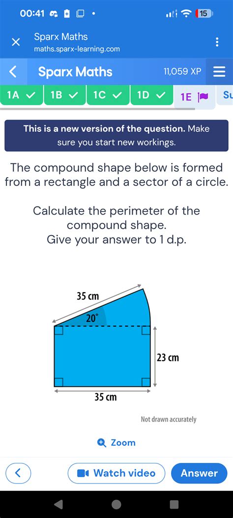 The Compound Shape Below Is Formed From A Rectangle And A Sector Of A Cir