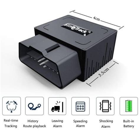 Sinotrack Obd Ii Gps Tracker 16pin Obd Plug Play Car Gsm Obd2 Tracking