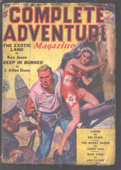 Complete Adventure 1 12 1937 First Issue Good Girl Art Cover By H W Scott Deep In Borneo By