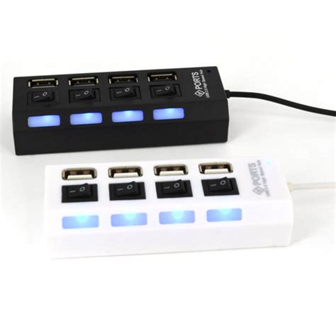 BỘ Chia 4 CỔng Usb Hub 2 0 CÓ CÔng TẮc TrẮng