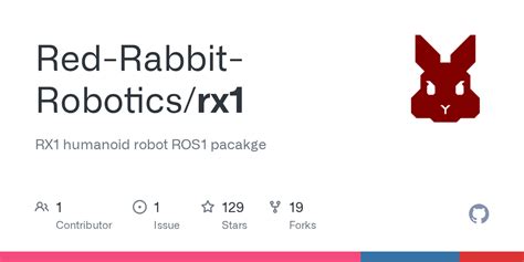 Github Red Rabbit Roboticsrx1 Rx1 Humanoid Robot Ros1 Pacakge