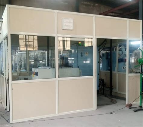 white 12mm aluminium fixed office partition at ₹ 180 sq ft in noida