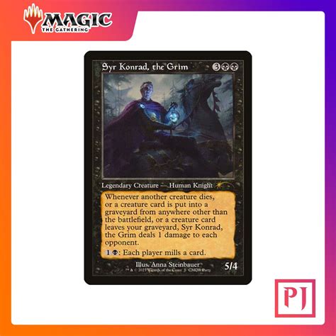 Mtg Syr Konrad The Grim Commander Party Retro Frame Prm Black